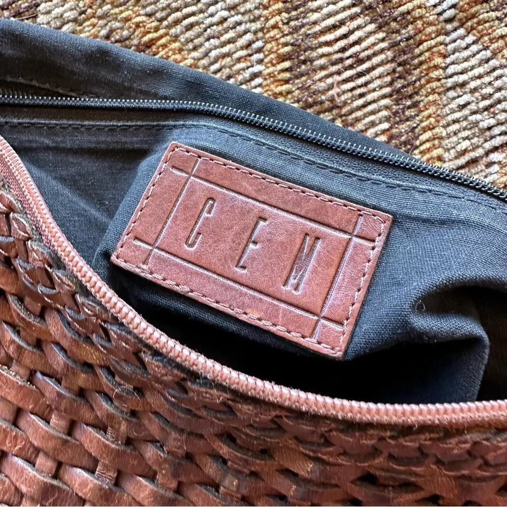 Cem | Bags | Cem Vintage Woven Structured Leather Brazilian Shoulder ...